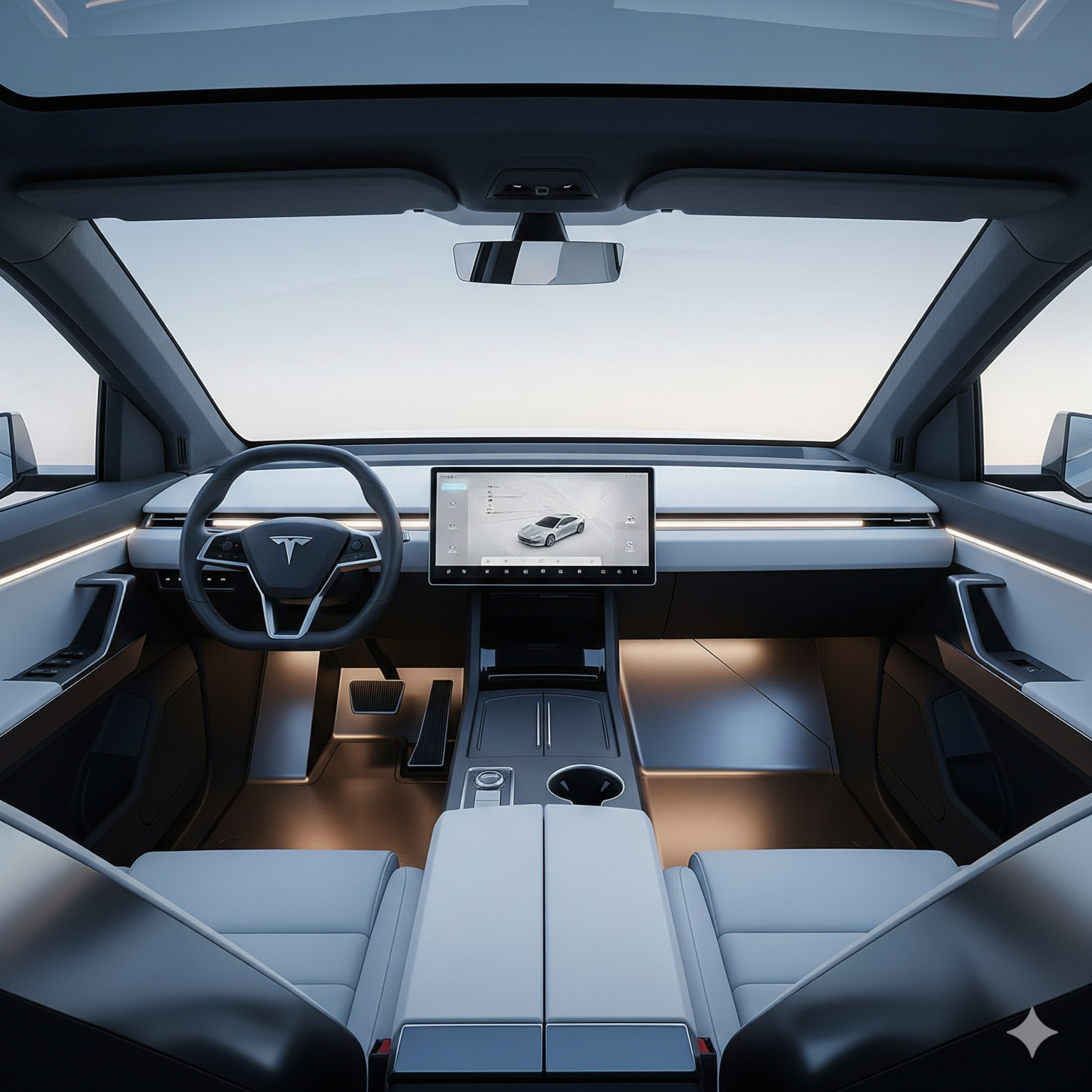 Cybertruck Interior: Features, Design, and Real Driving Experience YULU ...